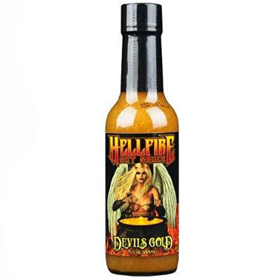 Hellfire DEVIL'S GOLD Hot Sauce – Heat on the Rocks