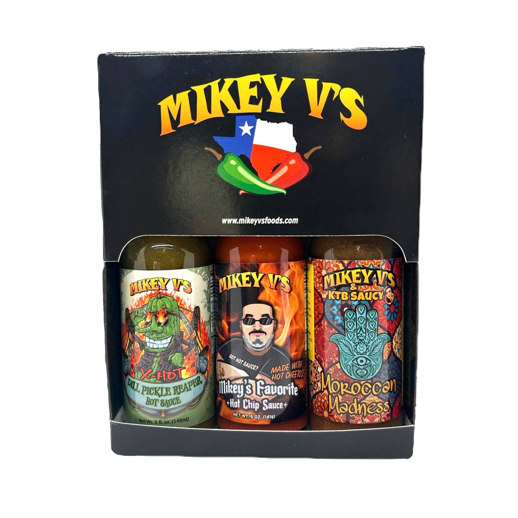 Mikey V's Foods - Mikey V's New Hot Sauce Box – Heat on the Rocks