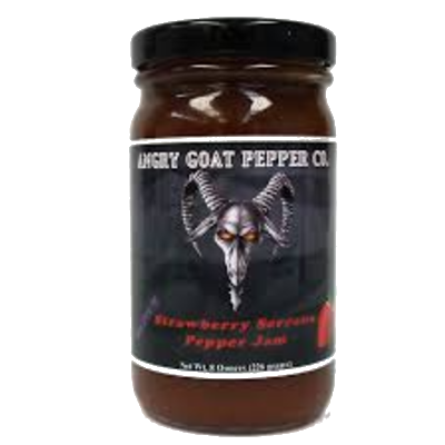 ANGRY GOAT, STRAWBERRY SERRANO PEPPER SPREAD – Heat on the Rocks