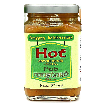 ANGRY IRISHMAN, HOT Pub Mustard Sauce – Heat on the Rocks